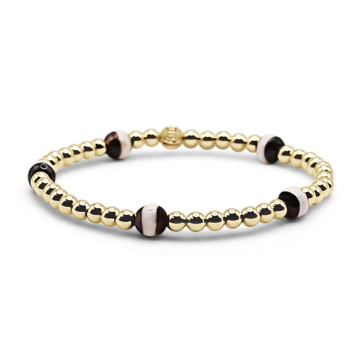 Jett 14k Gold Filled Stretch Bracelet – Bowood Lane