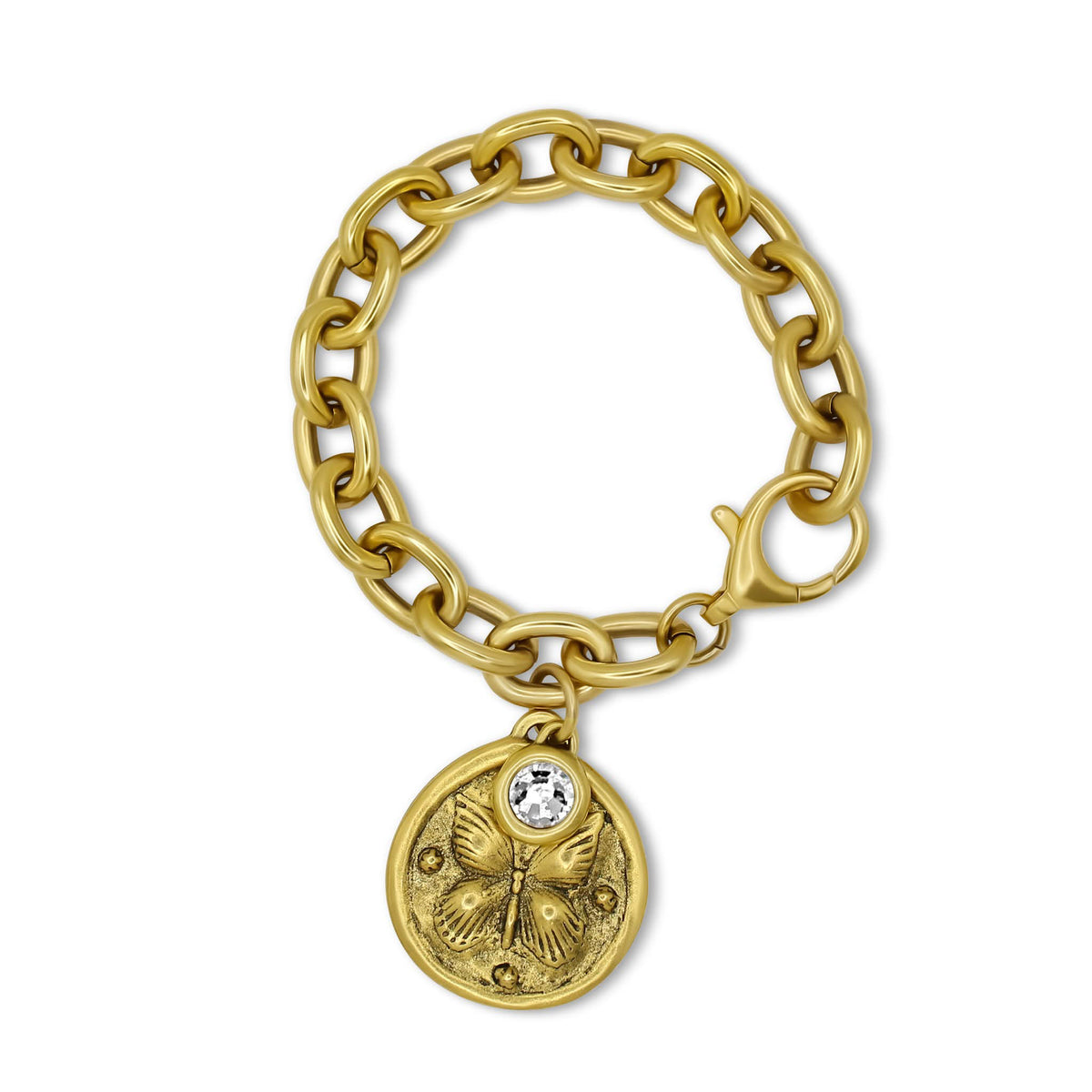 Tula Butterfly & CZ Charm Bracelet | Bowood Lane Jewelry