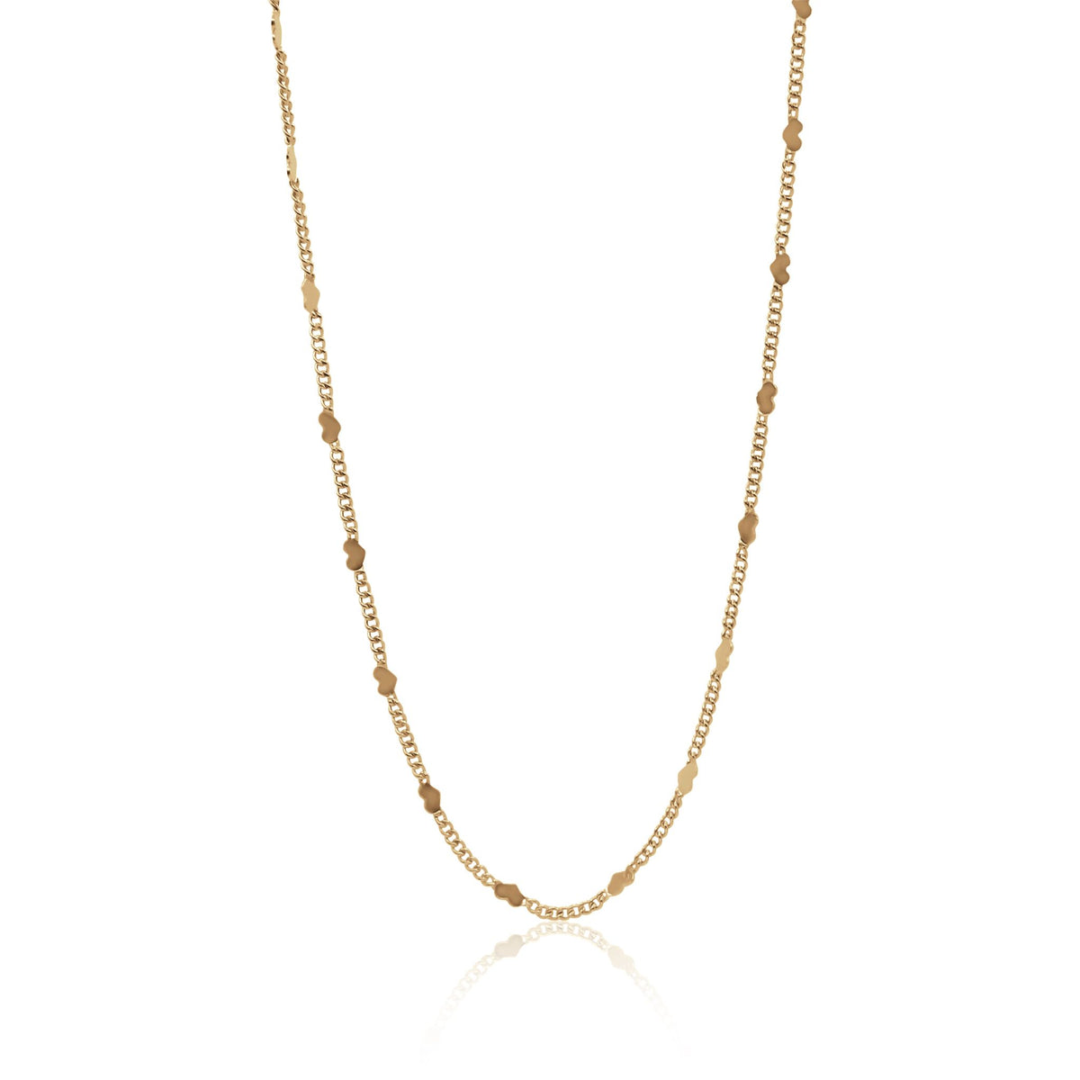 Dainty heart curb chain – Bowood Lane